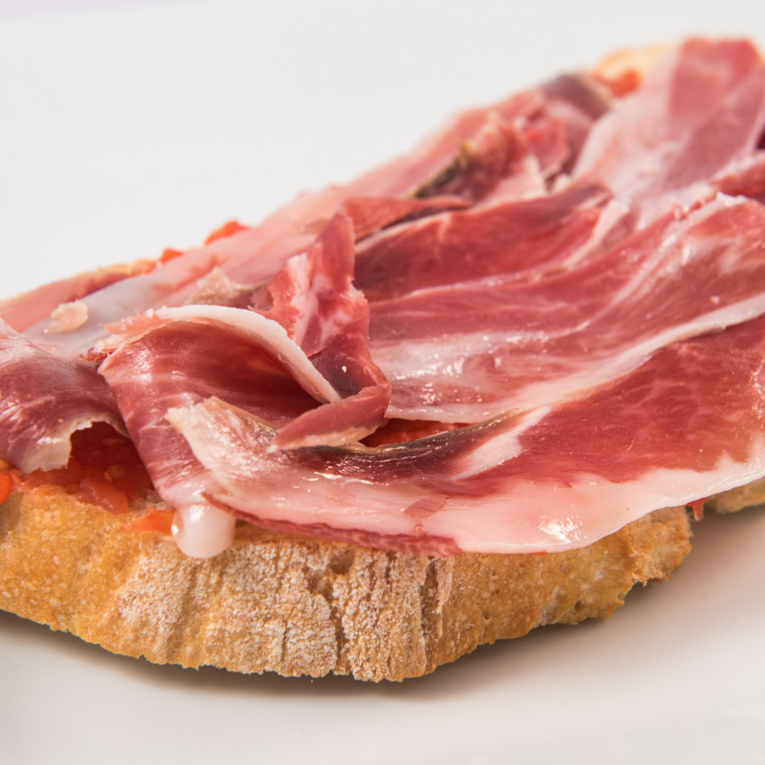 Tostada de tomate y jamón serrano - Viasanatio